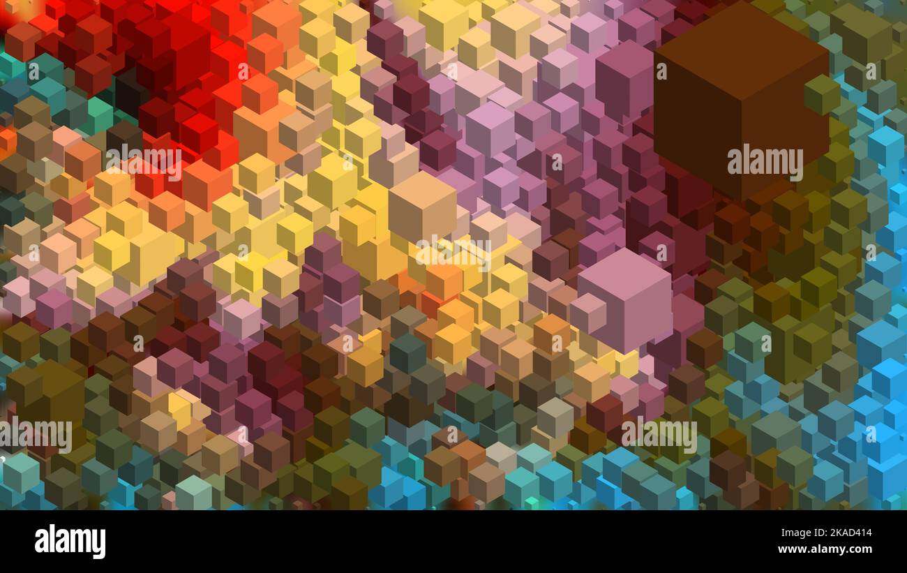 Abstract cubes shape background Stock Photo - Alamy