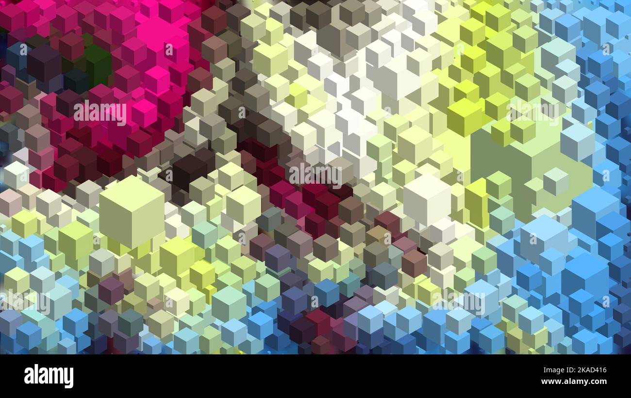 Abstract cubes shape background Stock Photo - Alamy