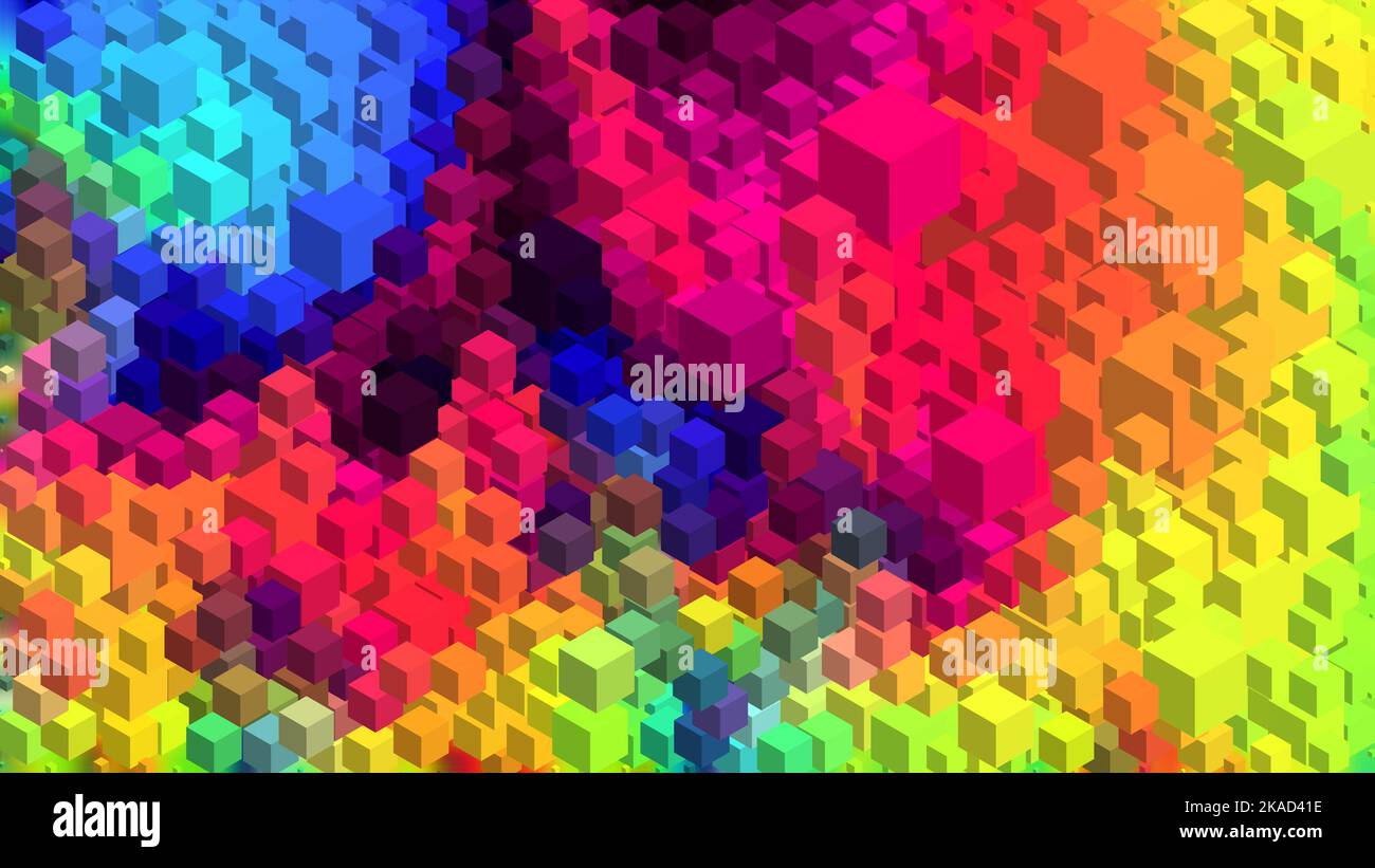 Abstract cubes shape background Stock Photo - Alamy