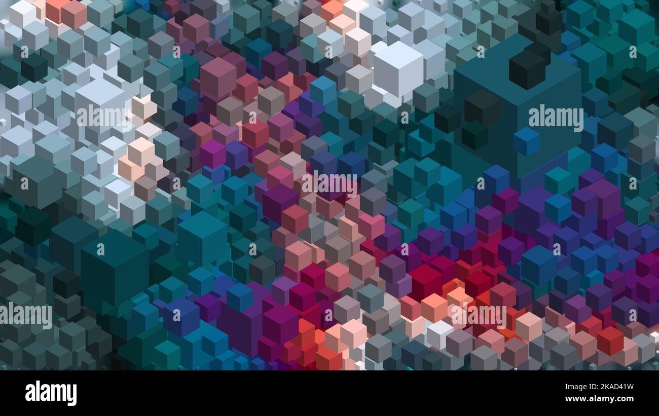 Abstract cubes shape background Stock Photo - Alamy