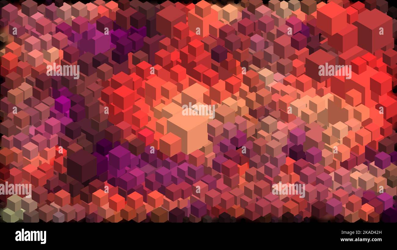 Abstract cubes shape background Stock Photo - Alamy