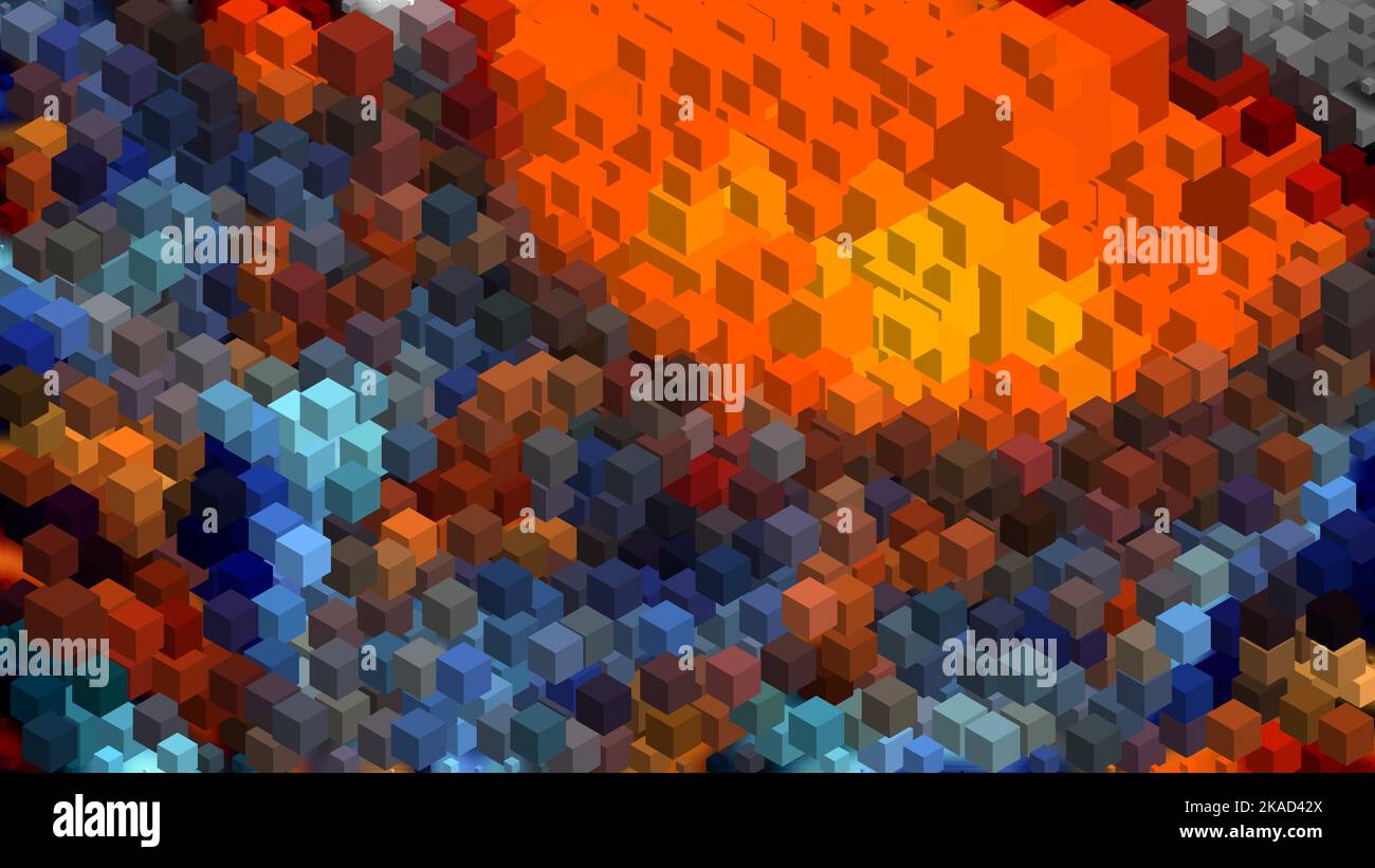 Abstract cubes shape background Stock Photo - Alamy