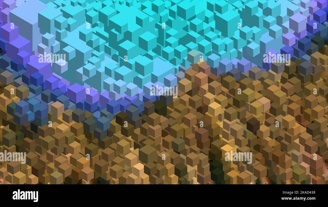 Abstract cubes shape background Stock Photo - Alamy