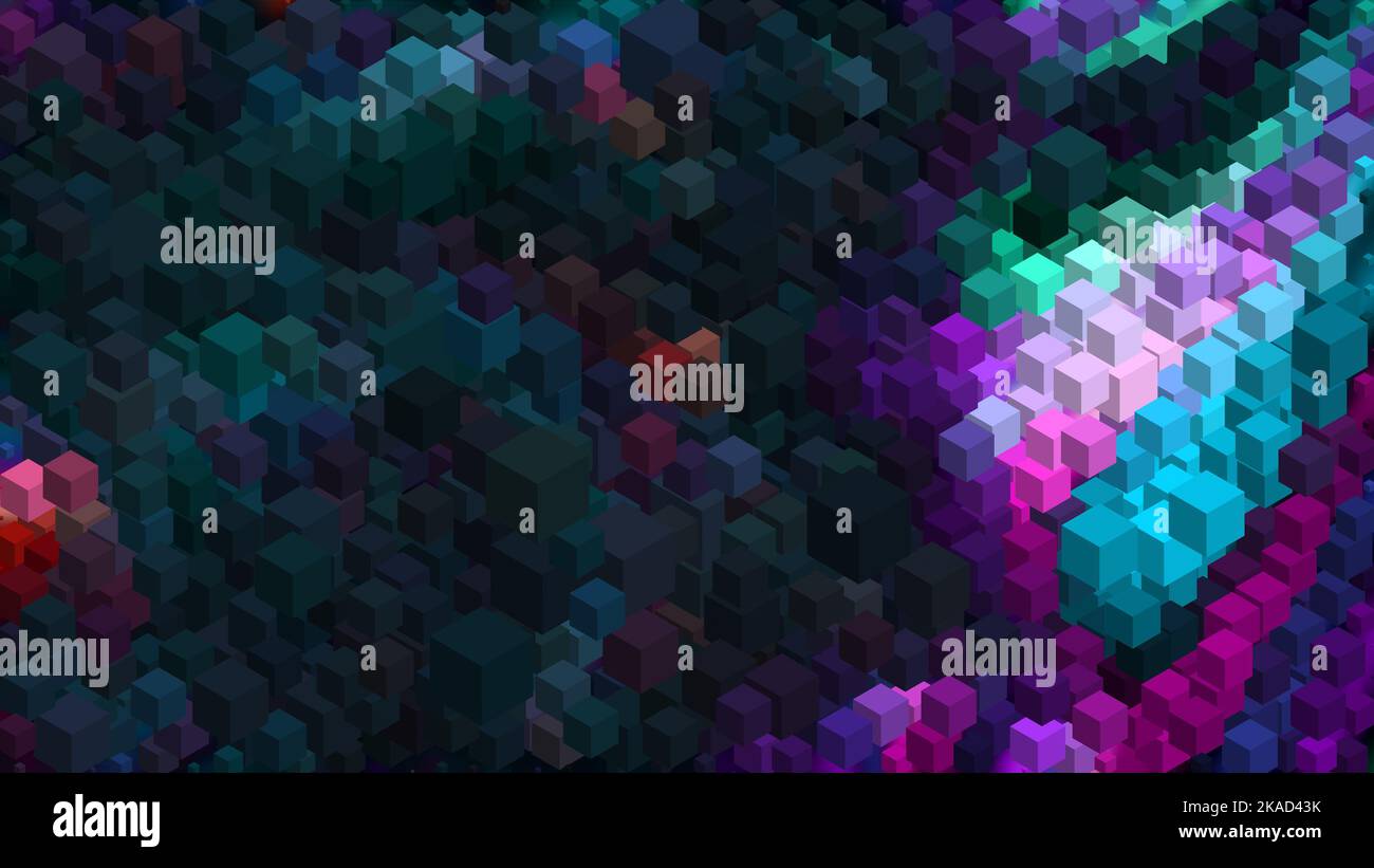 Abstract cubes shape background Stock Photo - Alamy