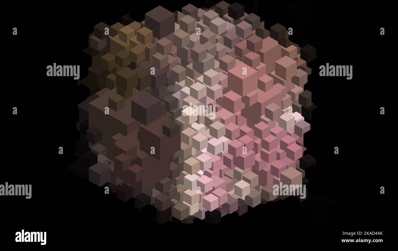 Abstract cubes shape background Stock Photo - Alamy