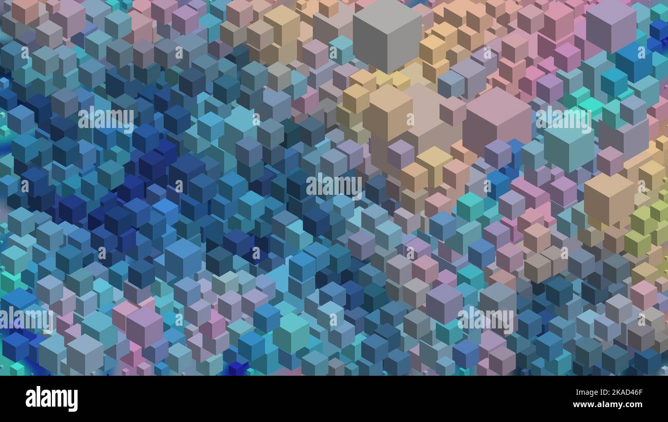 Abstract cubes shape background Stock Photo - Alamy