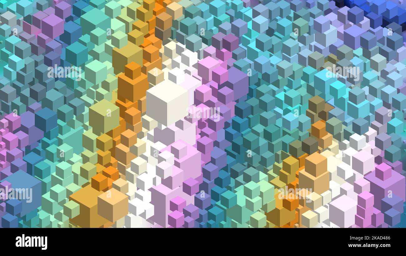 Abstract cubes shape background Stock Photo - Alamy