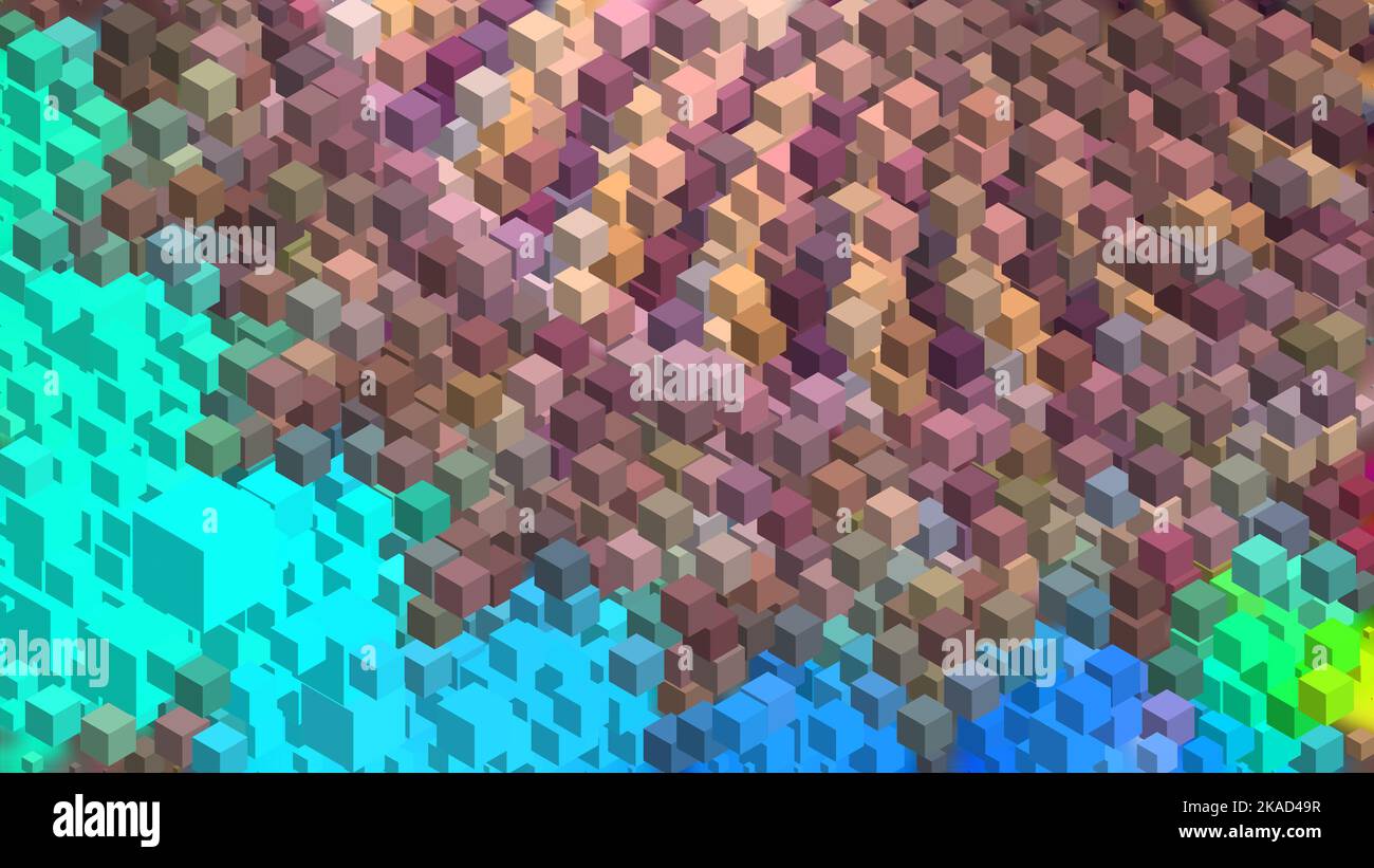 Abstract cubes shape background Stock Photo - Alamy