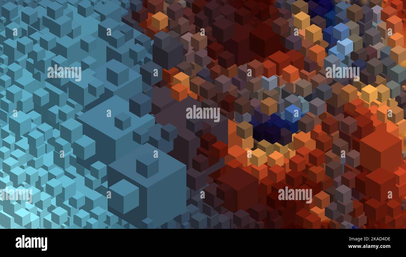 Abstract cubes shape background Stock Photo - Alamy
