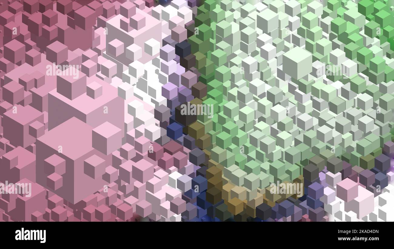 Abstract cubes shape background Stock Photo - Alamy