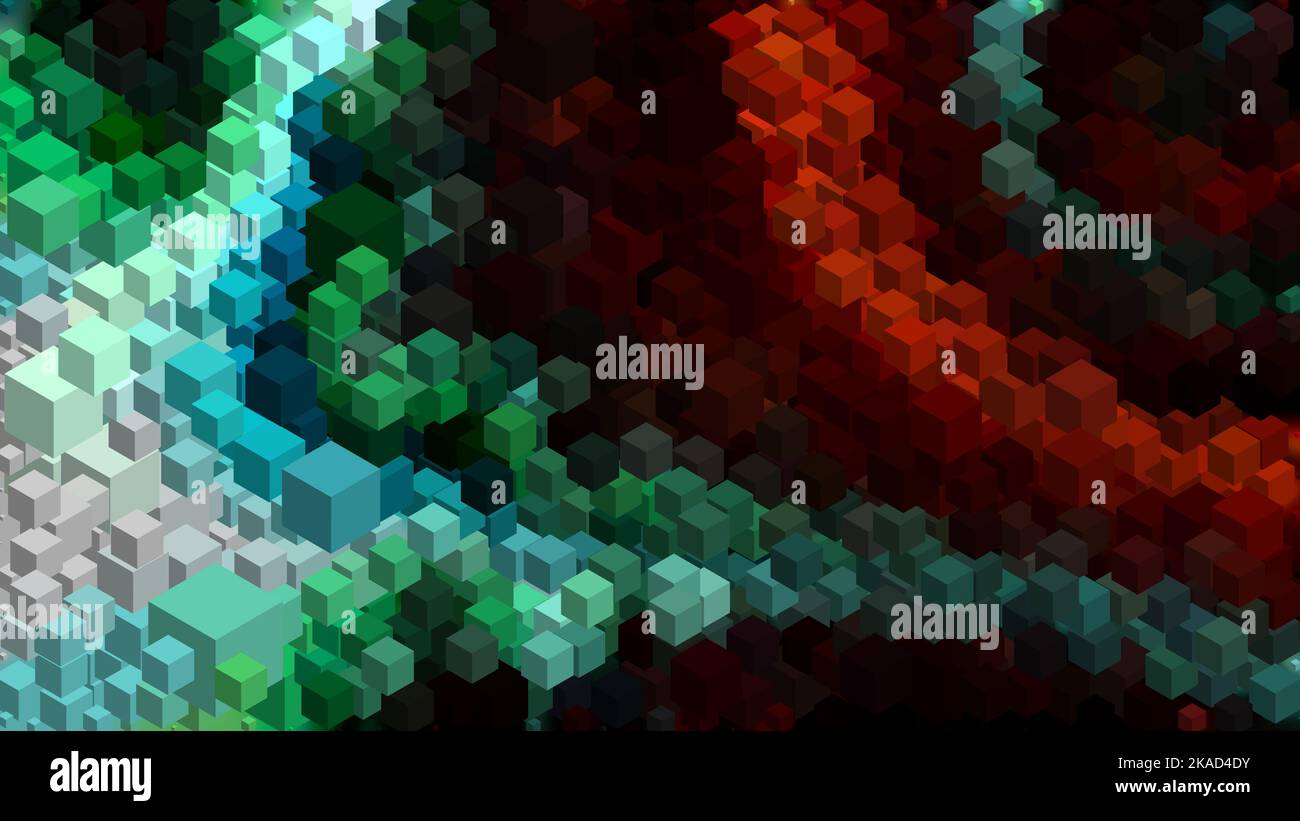 Abstract cubes shape background Stock Photo - Alamy
