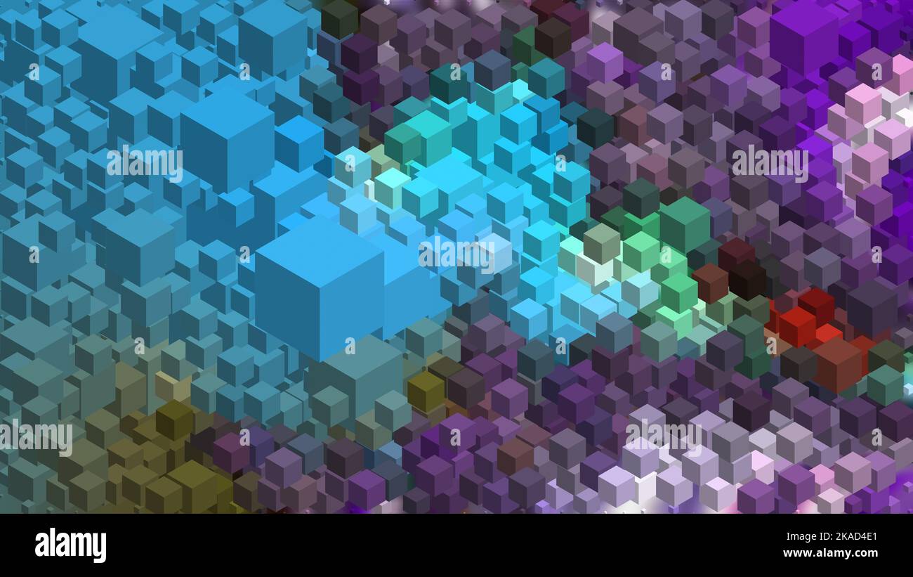 Abstract cubes shape background Stock Photo - Alamy
