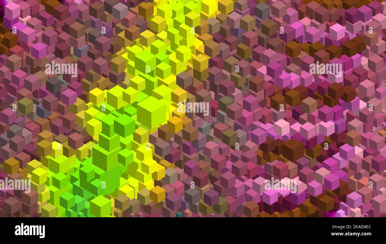 Abstract cubes shape background Stock Photo - Alamy