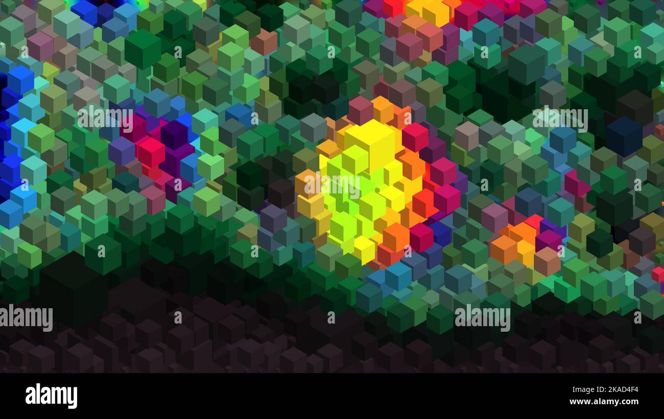 Abstract cubes shape background Stock Photo - Alamy