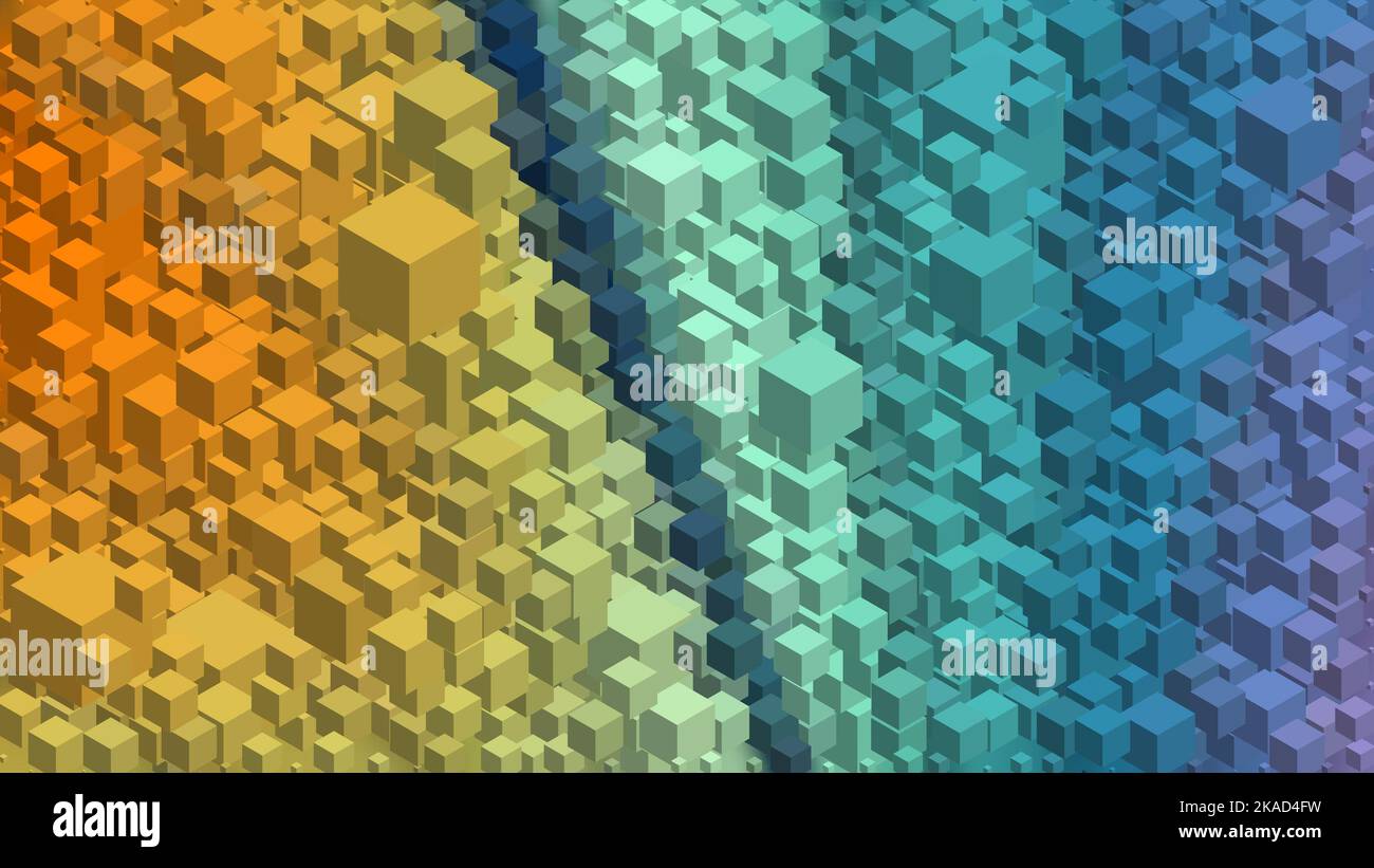 Abstract cubes shape background Stock Photo - Alamy
