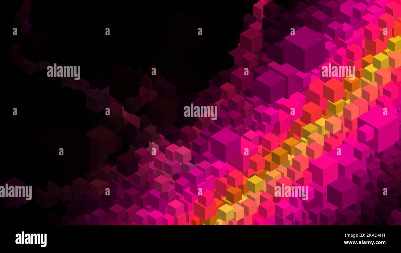 Abstract cubes shape background Stock Photo - Alamy