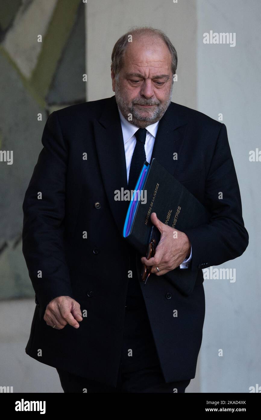 French Keeper of the Seals, Minister of Justice Eric Dupond-Moretti ...