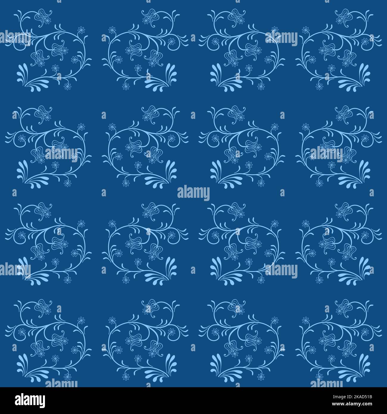 Seamless pattern in trendy blue color. Classic Blue Color of the Year ...