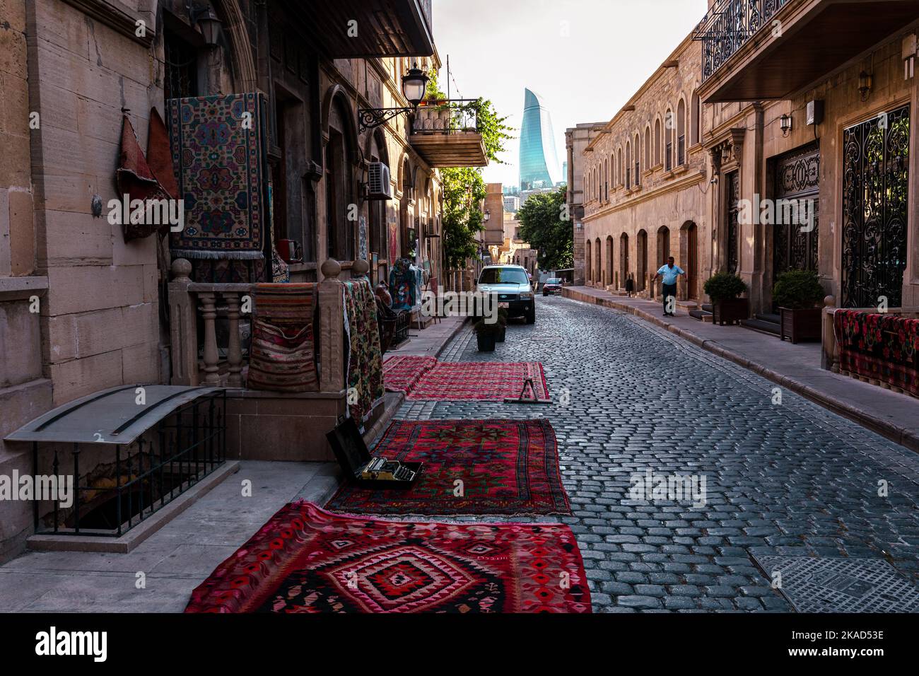 Old City in Baku. Traditional Medieval Architecture. Baku, Republic of ...