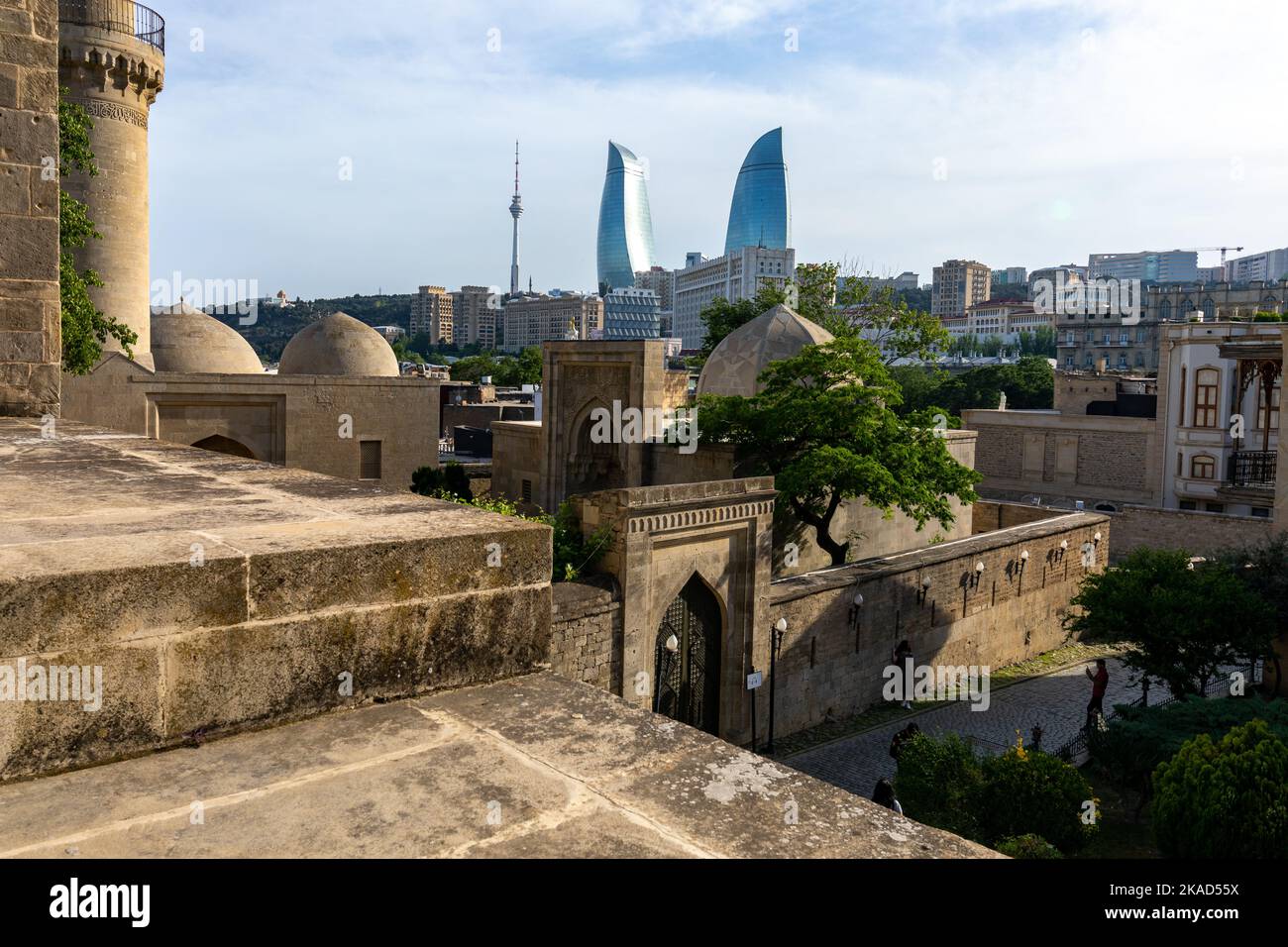 Old City in Baku. Traditional Medieval Architecture. Baku, Republic of ...