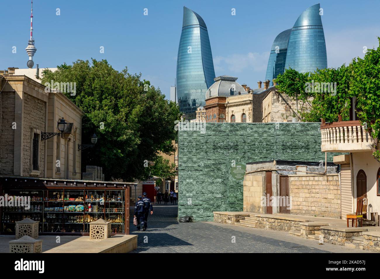 Old City in Baku. Traditional Medieval Architecture. Baku, Republic of ...
