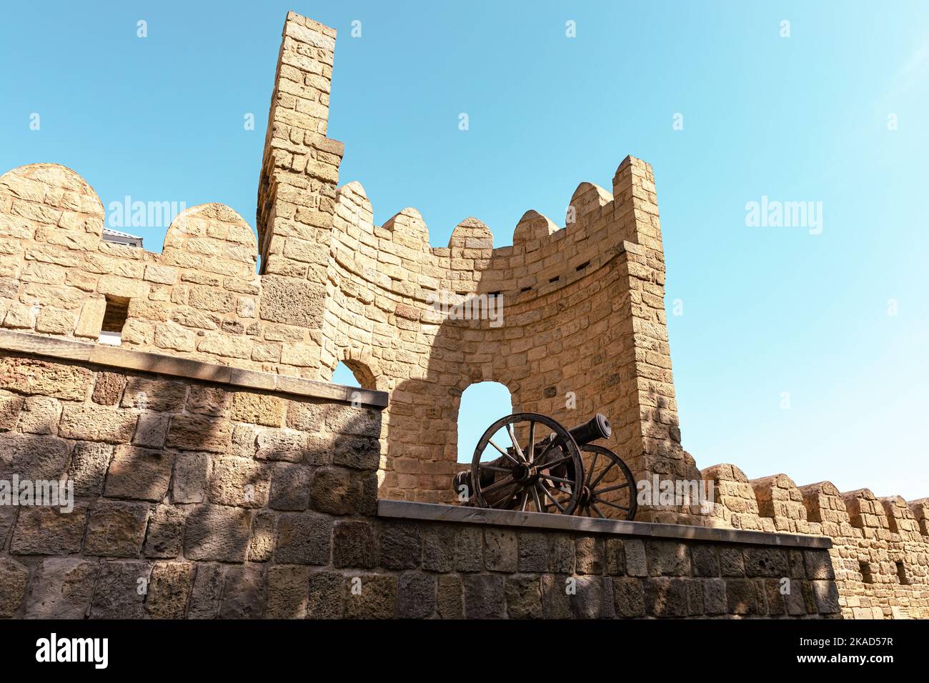 Old City in Baku. Traditional Medieval Architecture. Baku, Republic of ...