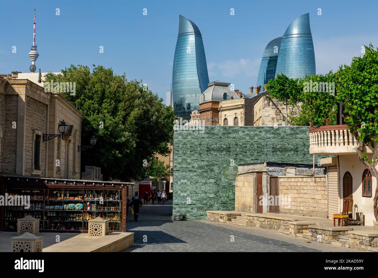 Old City in Baku. Traditional Medieval Architecture. Baku, Republic of ...