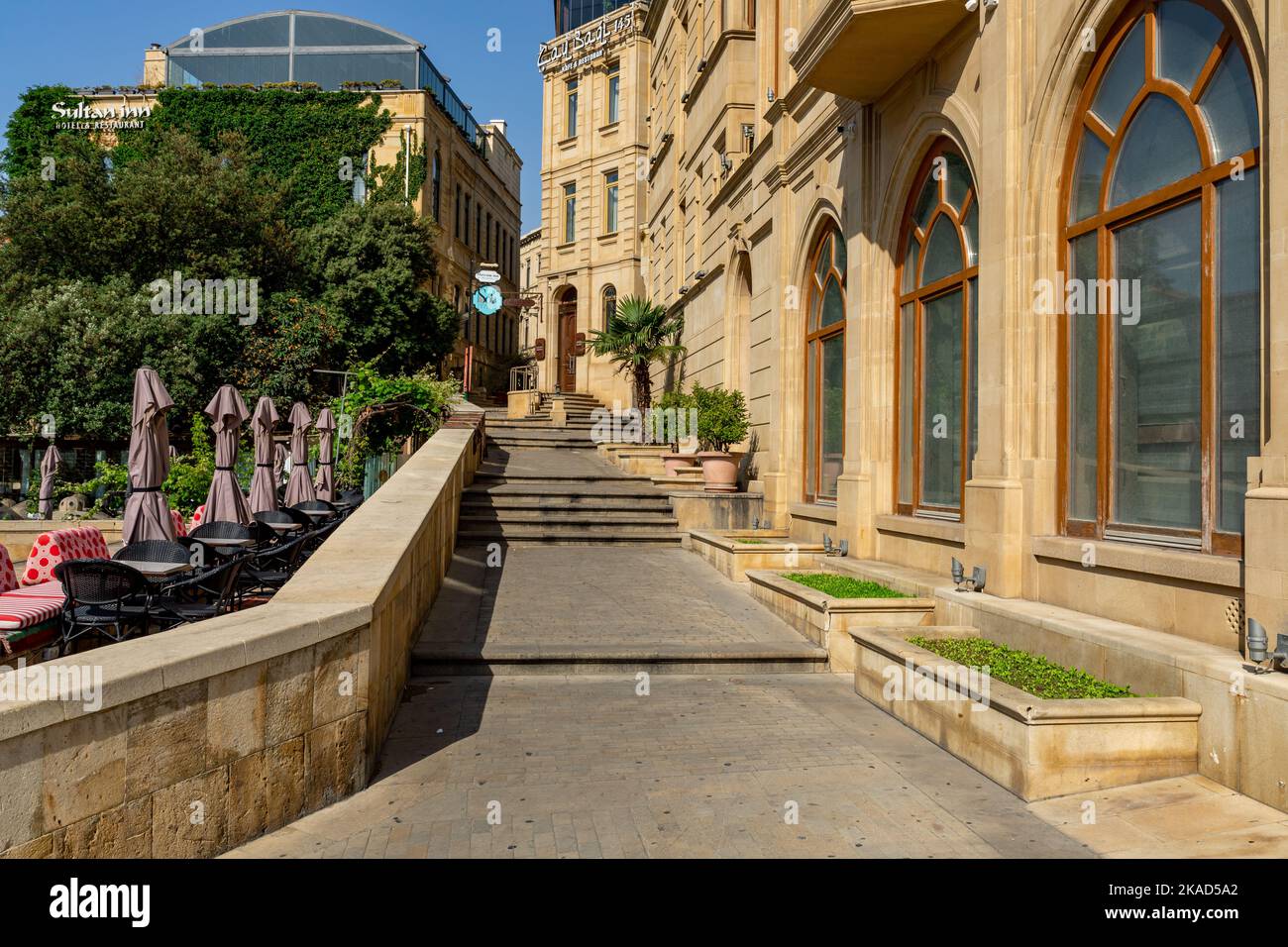 Old City in Baku. Traditional Medieval Architecture. Baku, Republic of ...