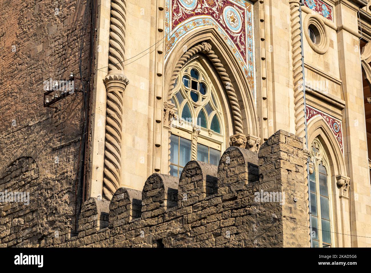 Old City in Baku. Traditional Medieval Architecture. Baku, Republic of ...
