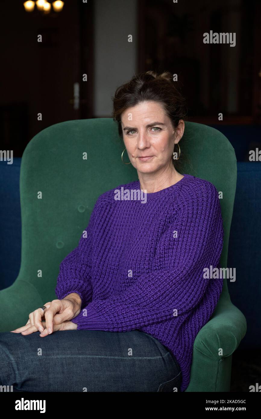 French writer Camille Kouchner photographed in Stockholm, Sweden ...