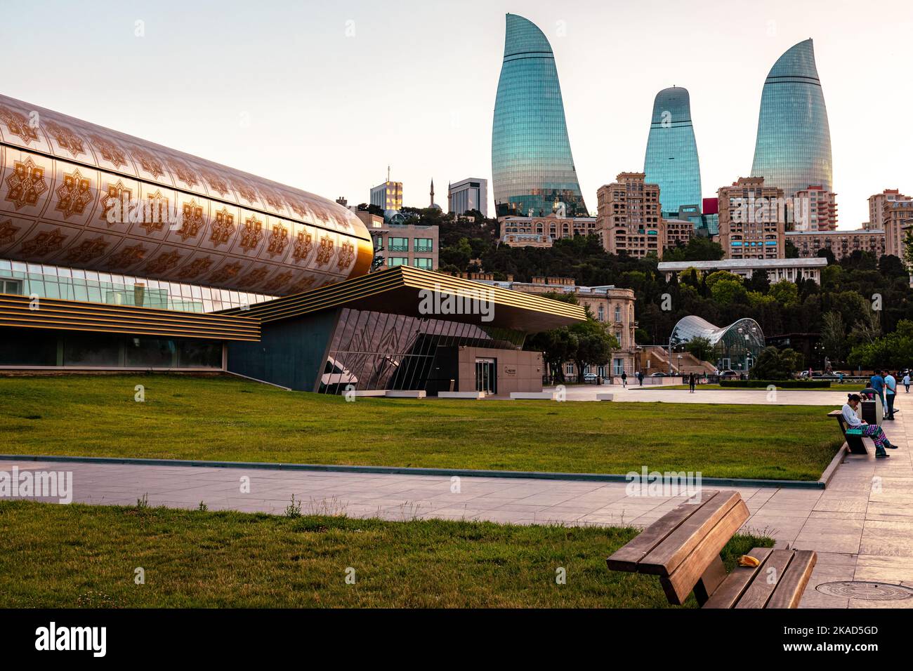 Baku Flame Towers is the tallest skyscraper in Baku, Azerbaijan ...