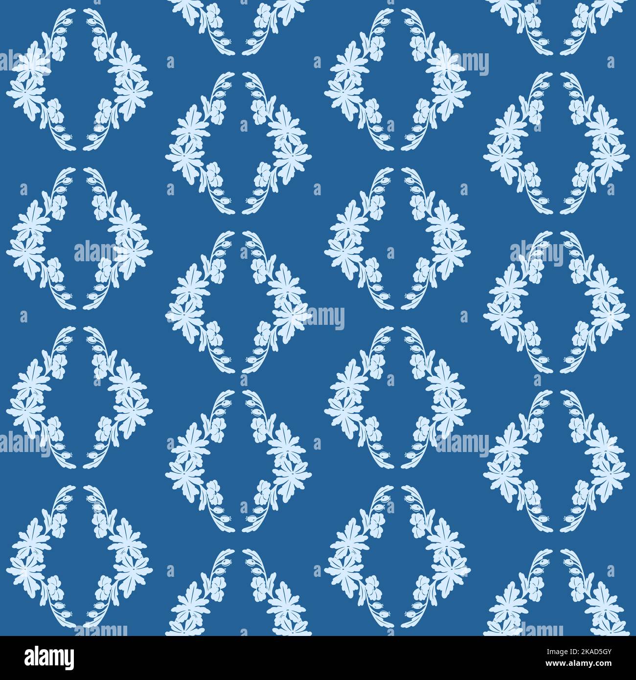 Seamless pattern in trendy blue color. Classic Blue Color of the Year ...