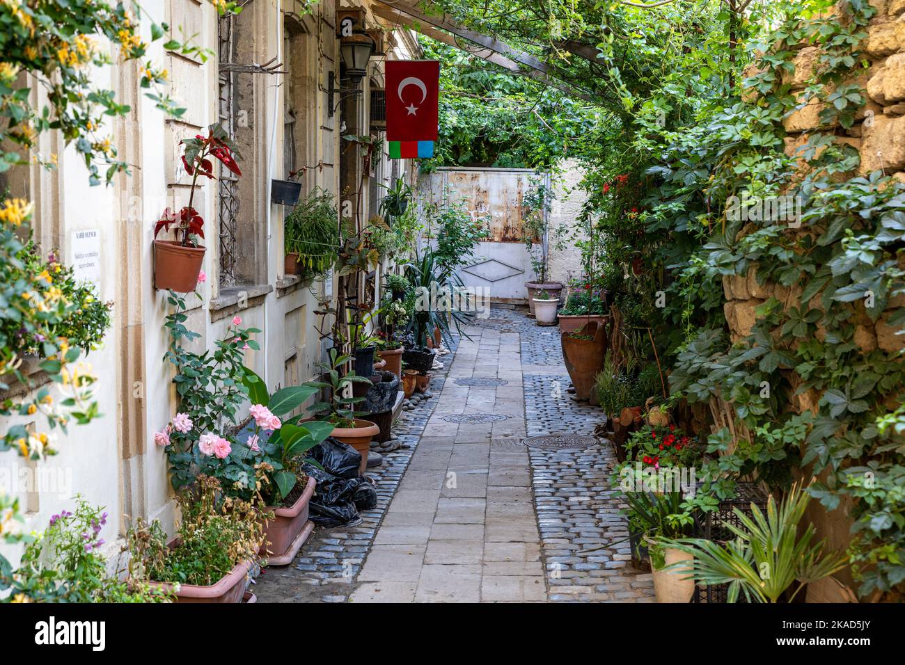 Old City in Baku. Traditional Medieval Architecture. Baku, Republic of ...
