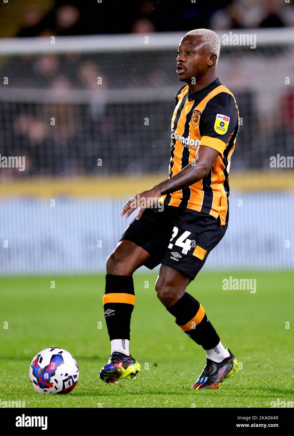 Hull City's Jean Michael Seri in action during the Sky Bet Championship ...