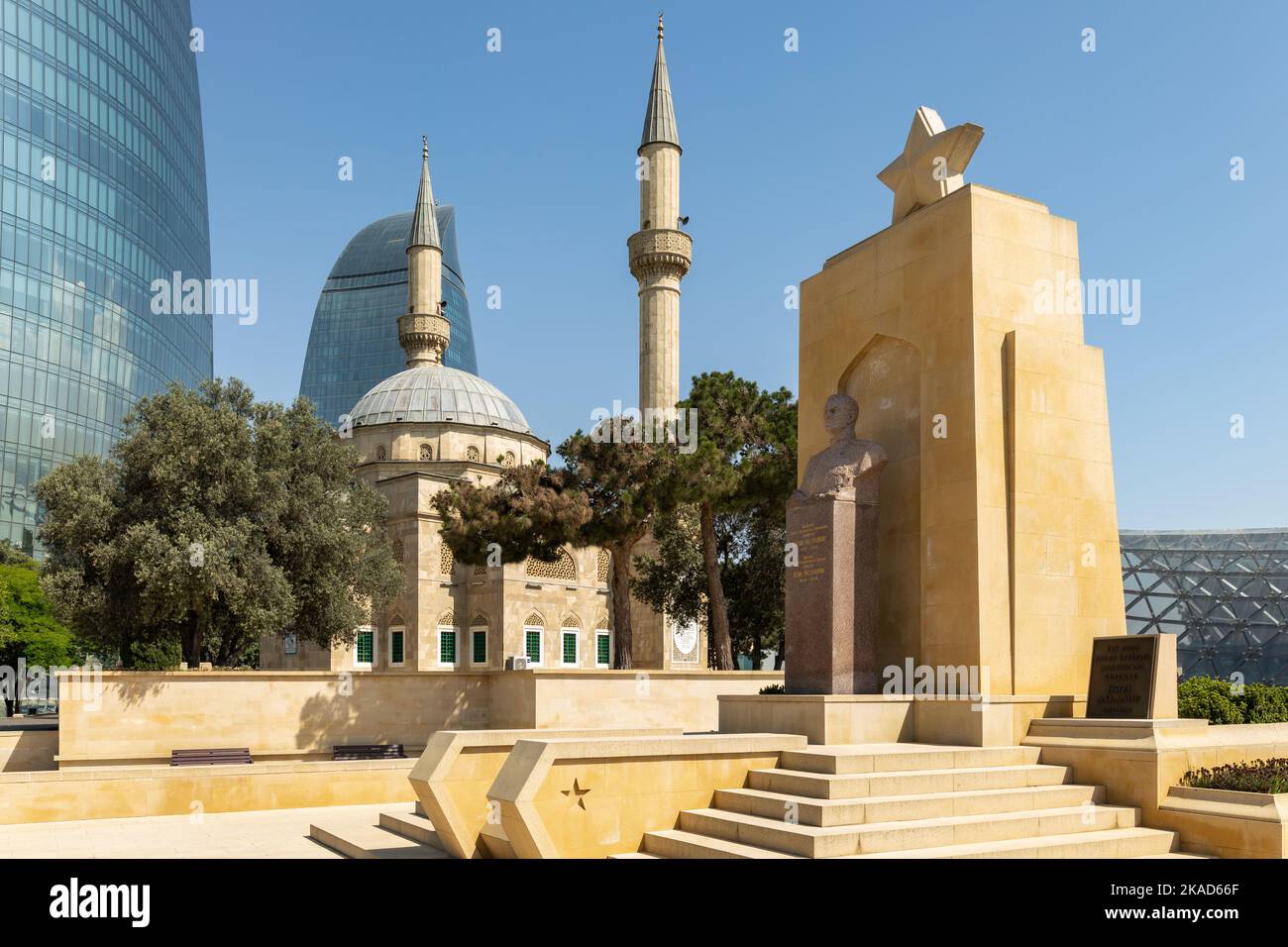 Baku Flame Towers is the tallest skyscraper in Baku, Azerbaijan ...