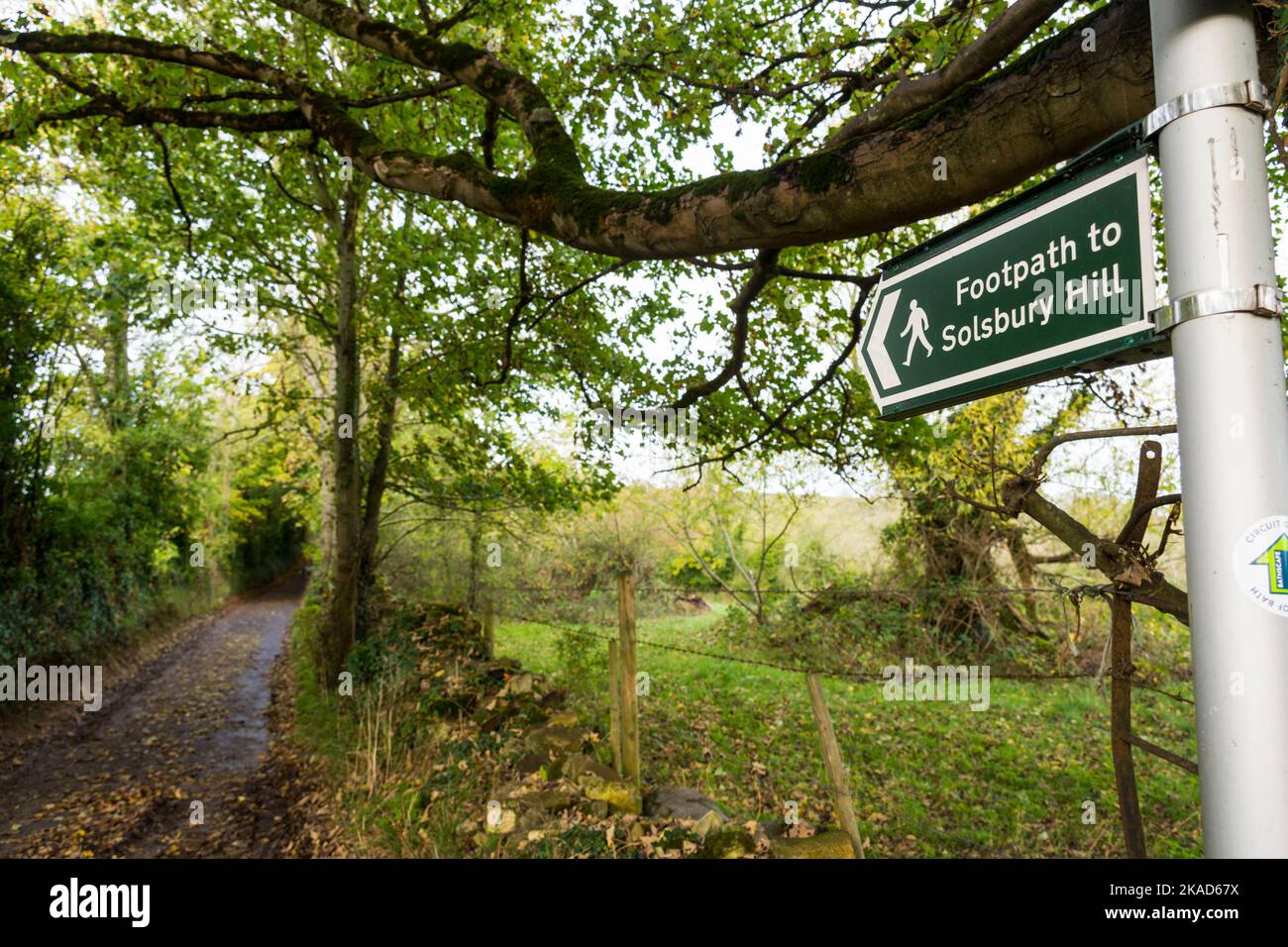 Footpath to Solsbury Hill, also known as Little Solsbury Hill ... Footpath to Solsbury Hill, also known as Little Solsbury Hill ...