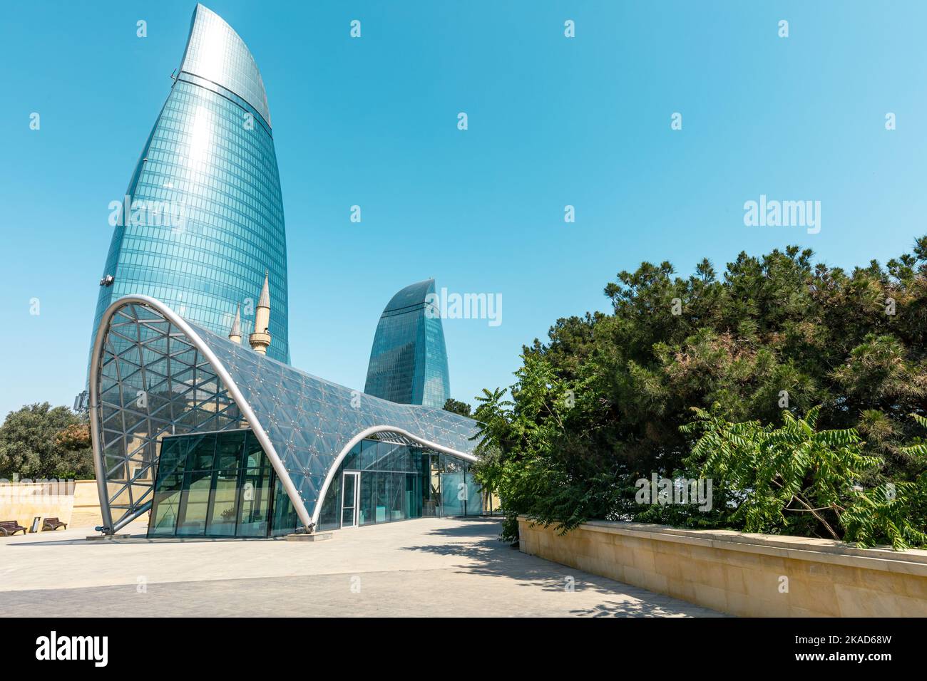 Baku Flame Towers is the tallest skyscraper in Baku, Azerbaijan ...