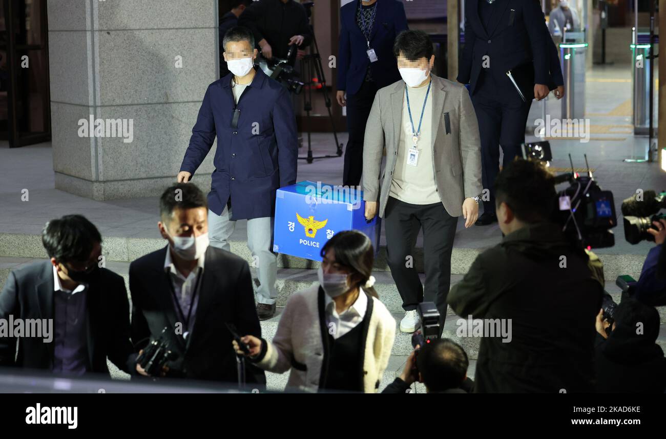 02nd Nov, 2022. Police agencies raided over Itaewon accident Members of ...