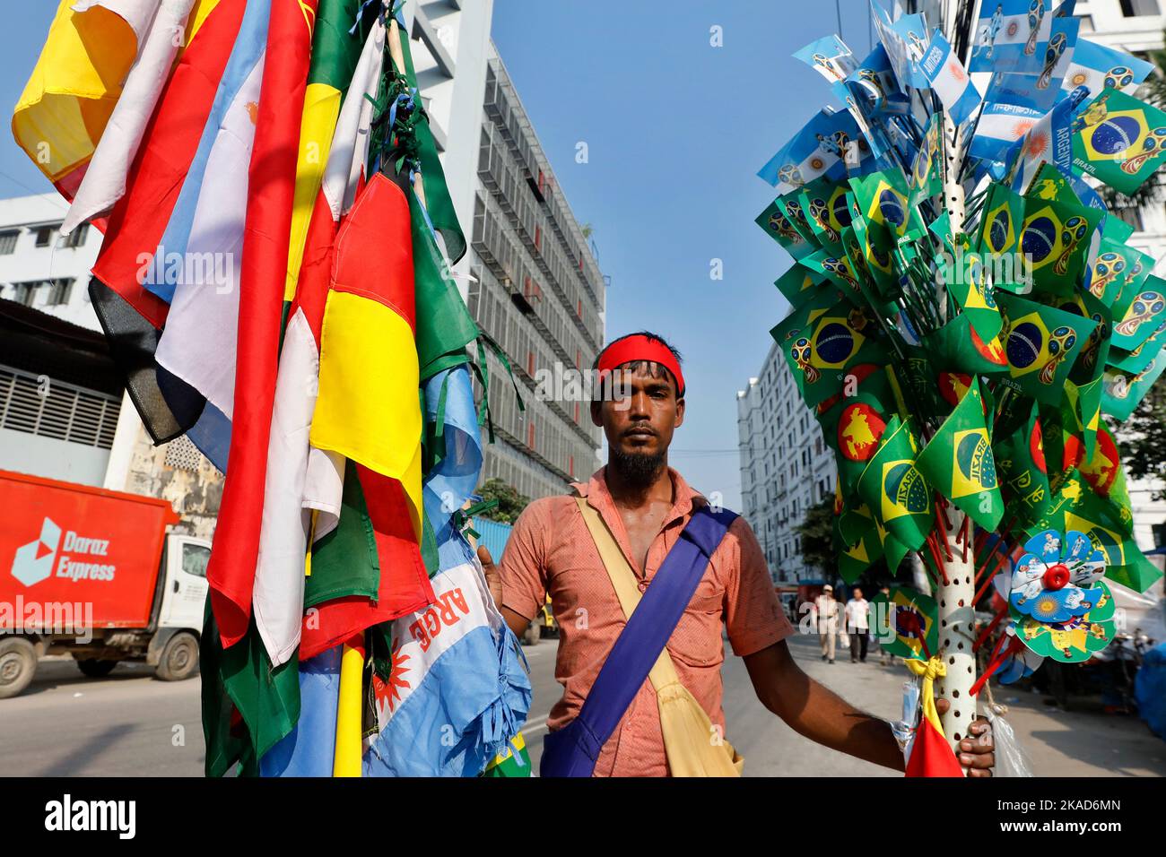 Dhaka, Bangladesh - October 02, 2022: On the occasion of World Cup ...
