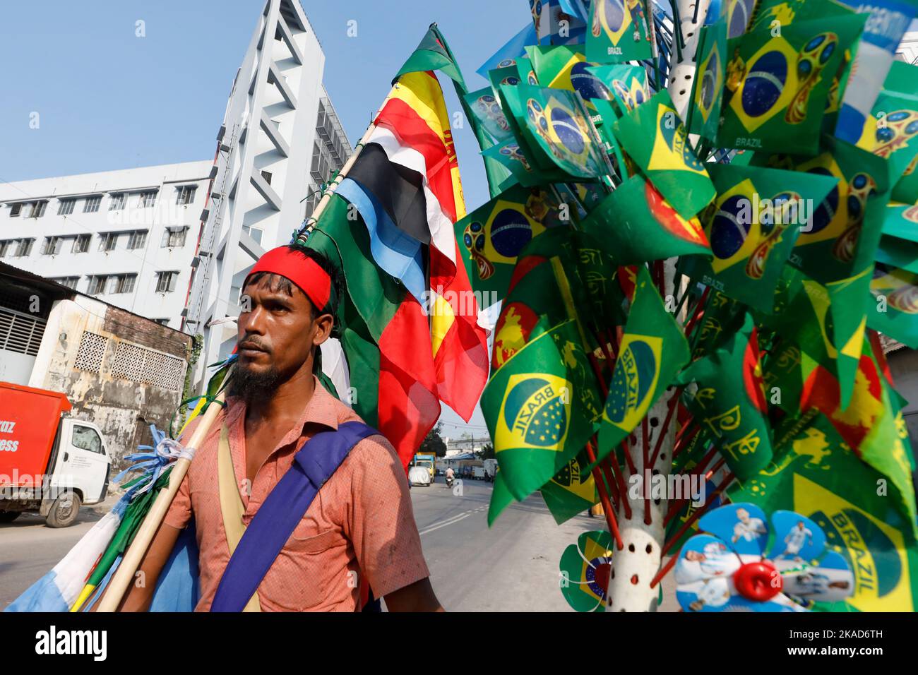 Dhaka, Bangladesh - October 02, 2022: On the occasion of World Cup ...