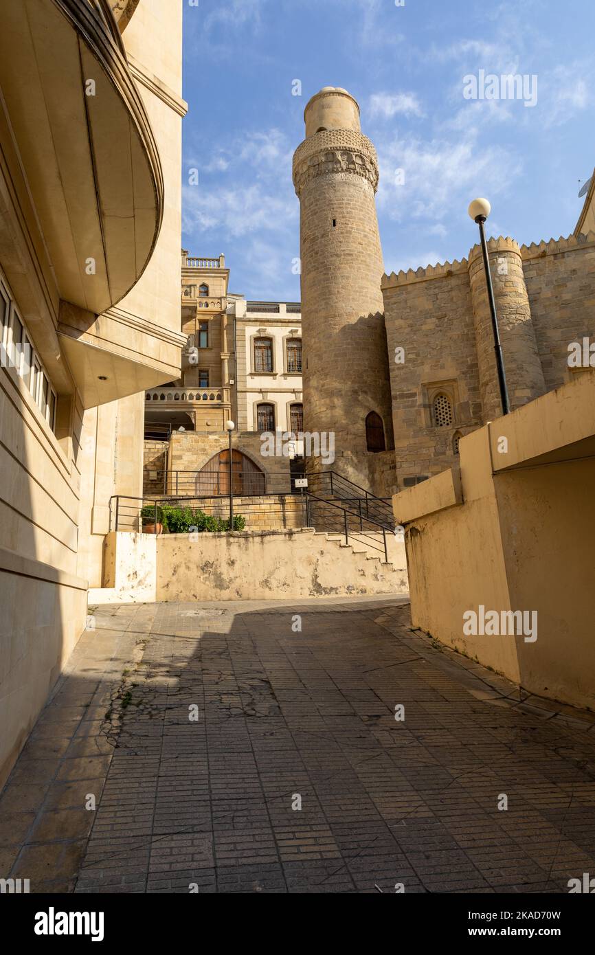 Old City in Baku. Traditional Medieval Architecture. Baku, Republic of ...
