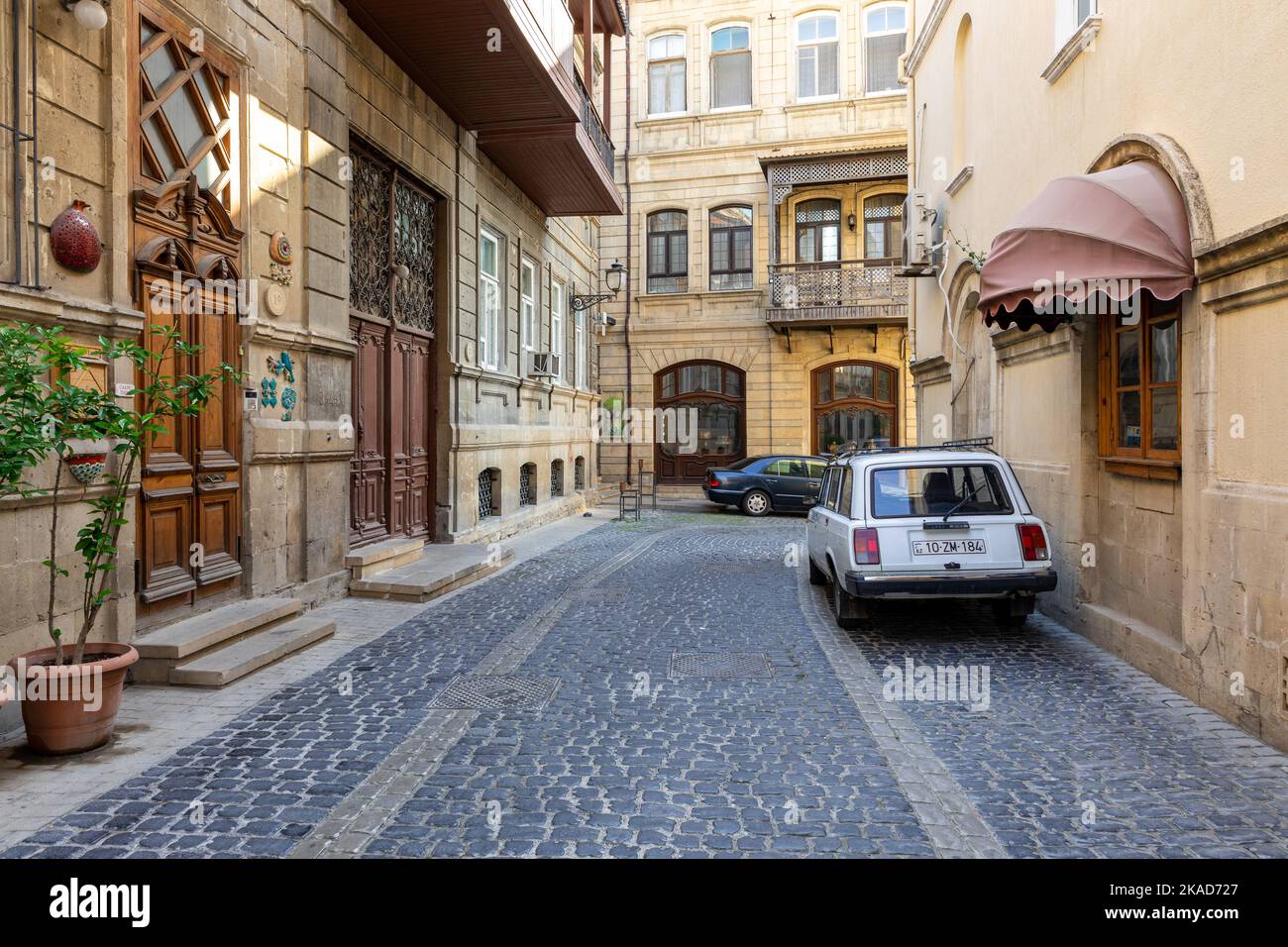 Old City in Baku. Traditional Medieval Architecture. Baku, Republic of ...