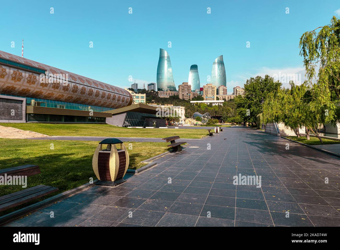 Carpet Museum in in National Seaside Park, Baku. Republic of Azerbaijan ...
