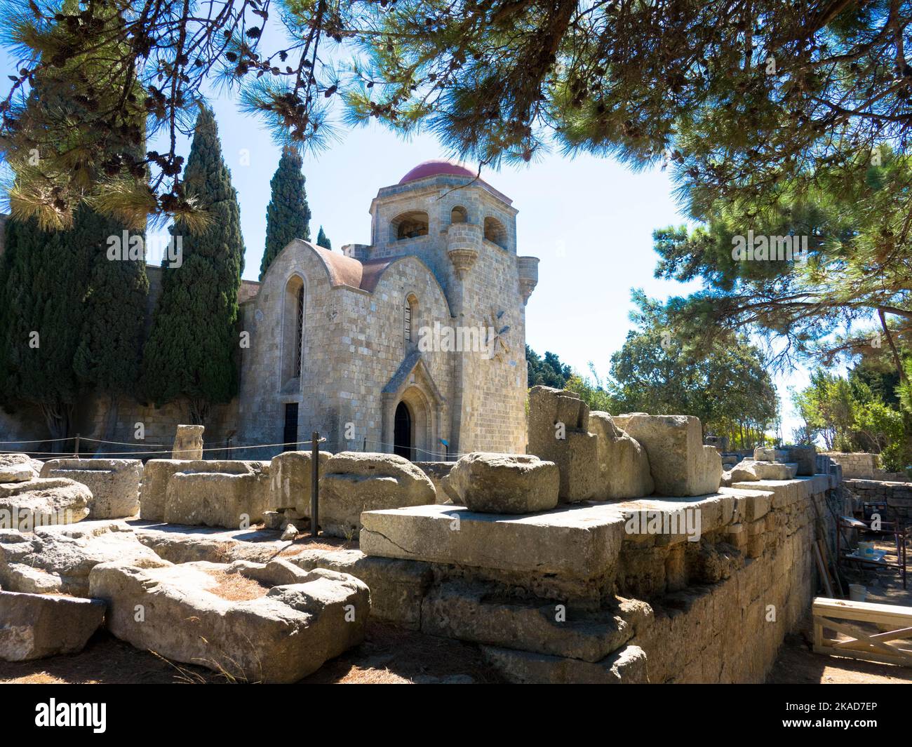 Byzantine monastery of panagia filerimos hi-res stock photography and ...