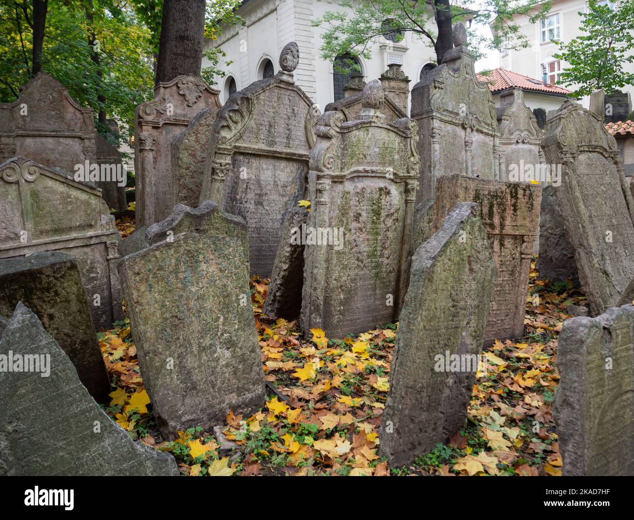 Old Josefov jewish cemetery in Prague Stock Photo - Alamy