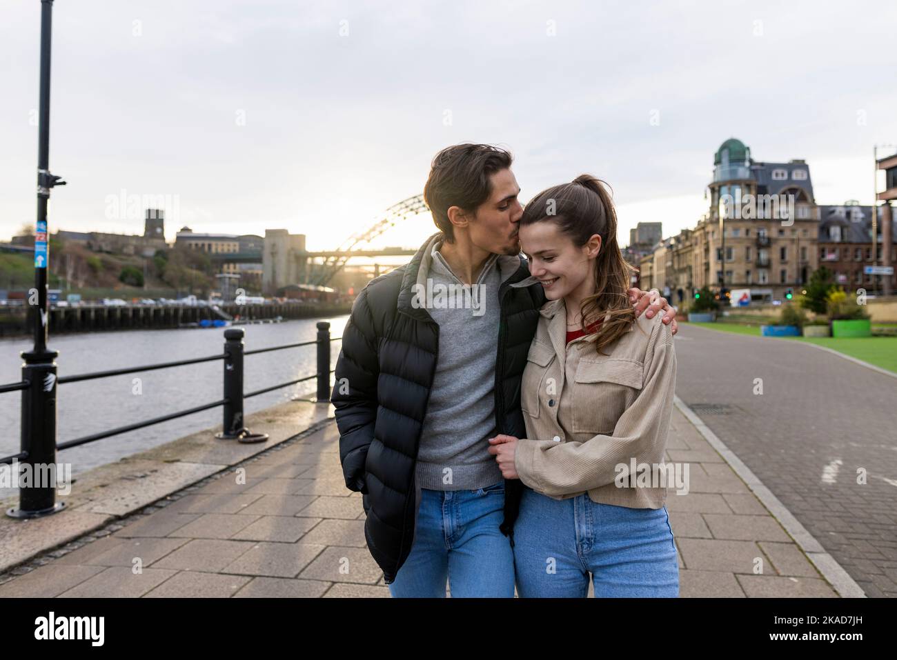 Wide side view young caucasian hi-res stock photography and images - Alamy