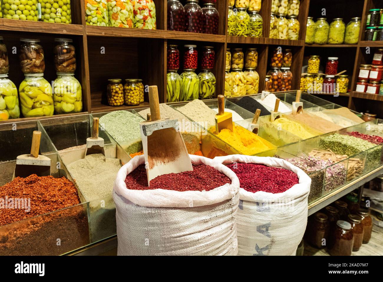 Gourmet middle eastern arabic food store market hi-res stock ...