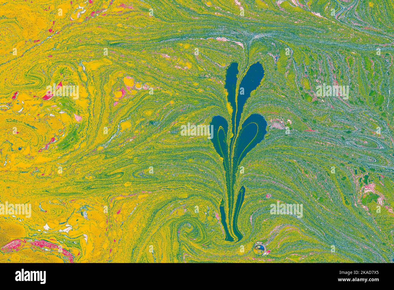 Ebru marble effect pattern design for print Stock Photo - Alamy