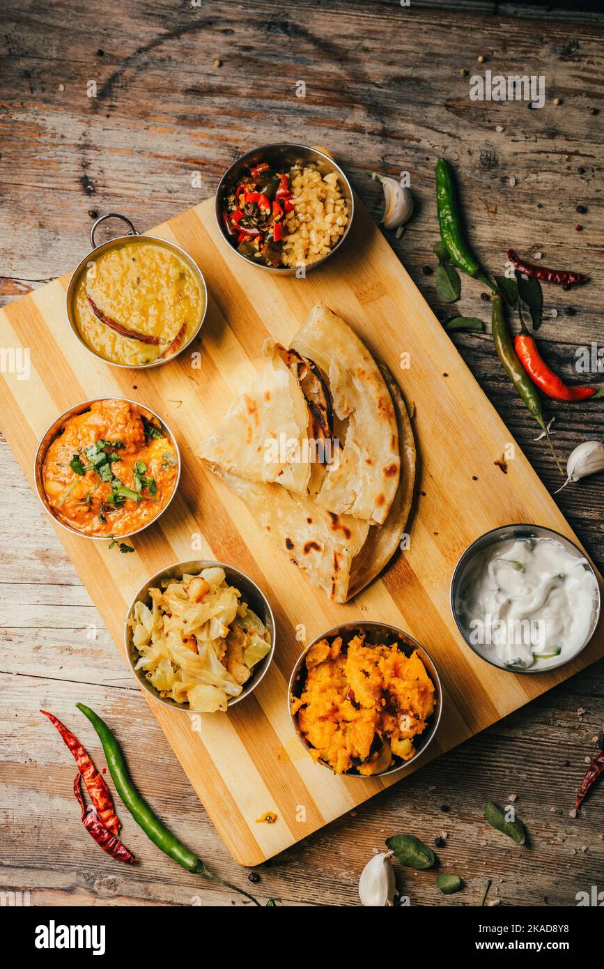 Indian food photography at restaurant Stock Photo - Alamy