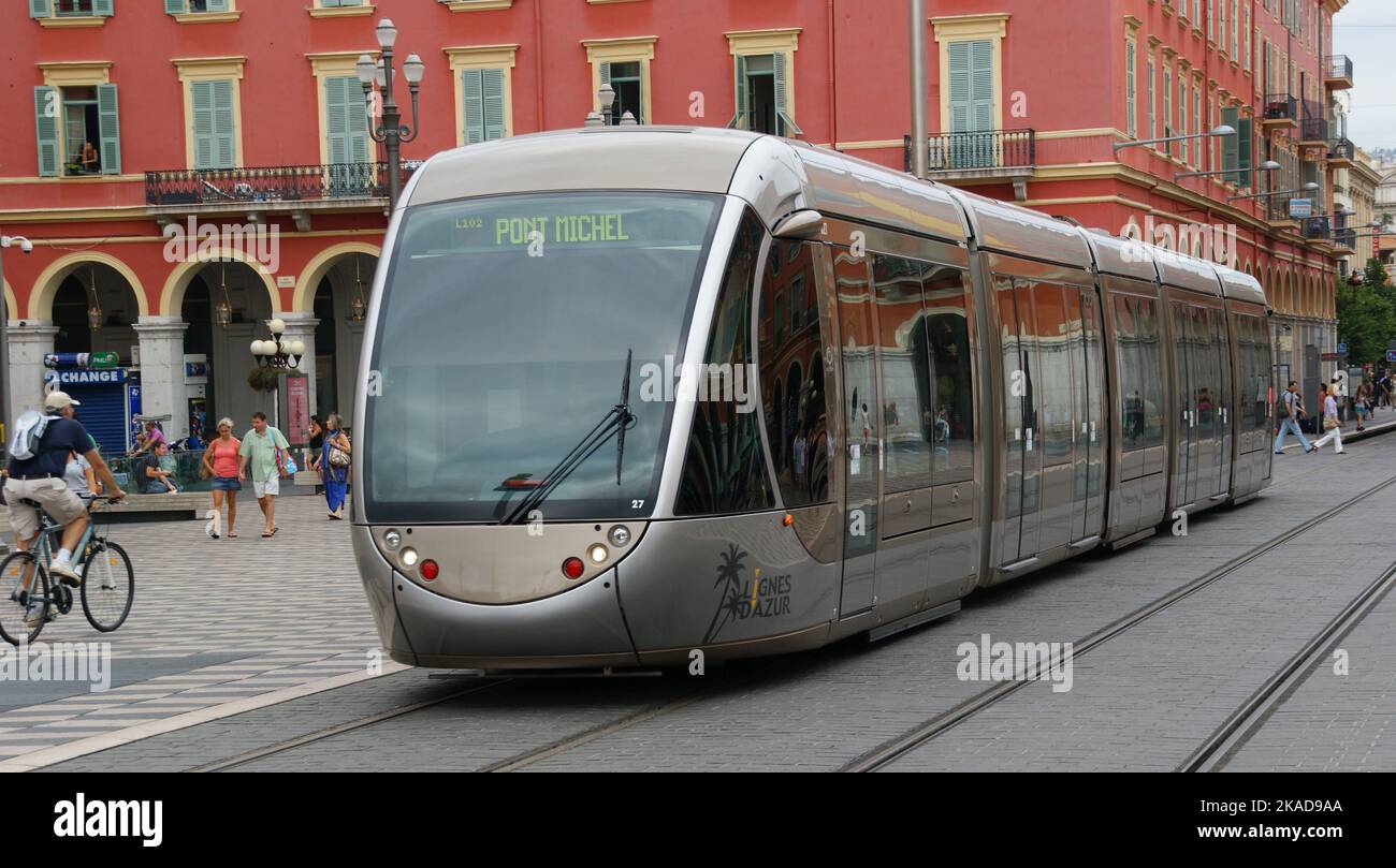 Tram on cote dazur hi-res stock photography and images - Alamy
